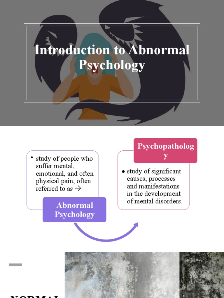 Introduction to Abnormal Psychology | PDF | Mental Disorder ...
