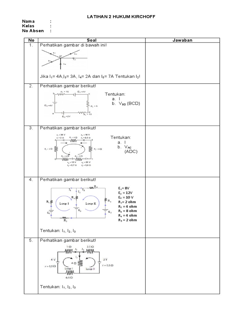 Latihan 2 HK Kirchoff | PDF