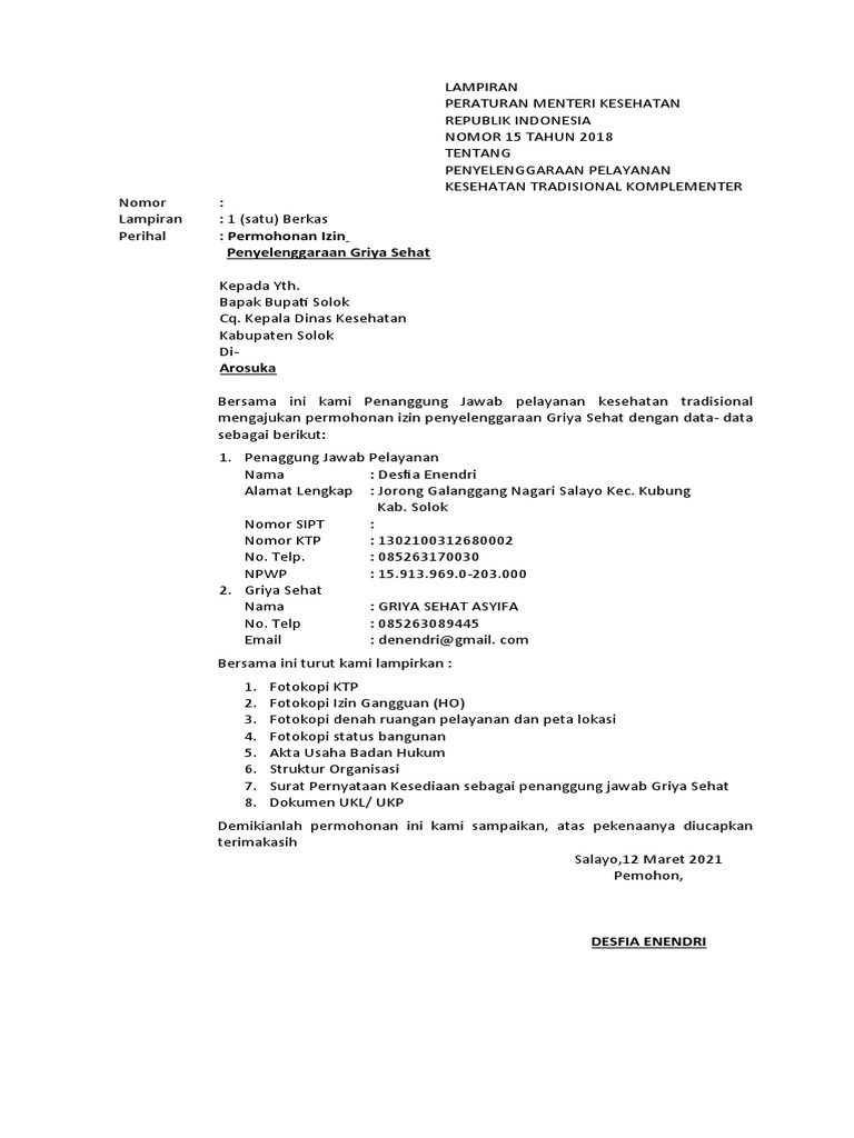 Izin Griya Sehat Pdf