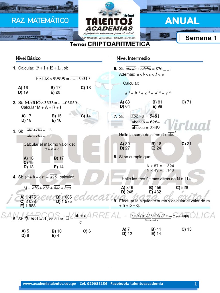 CRIPTOARITMÉTICA | PDF