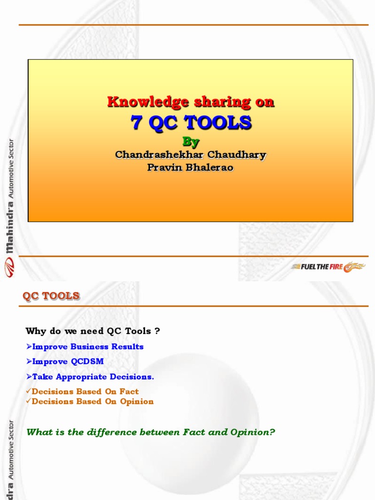 03 Knowledge Sharing 7 QC Tools | PDF | Histogram