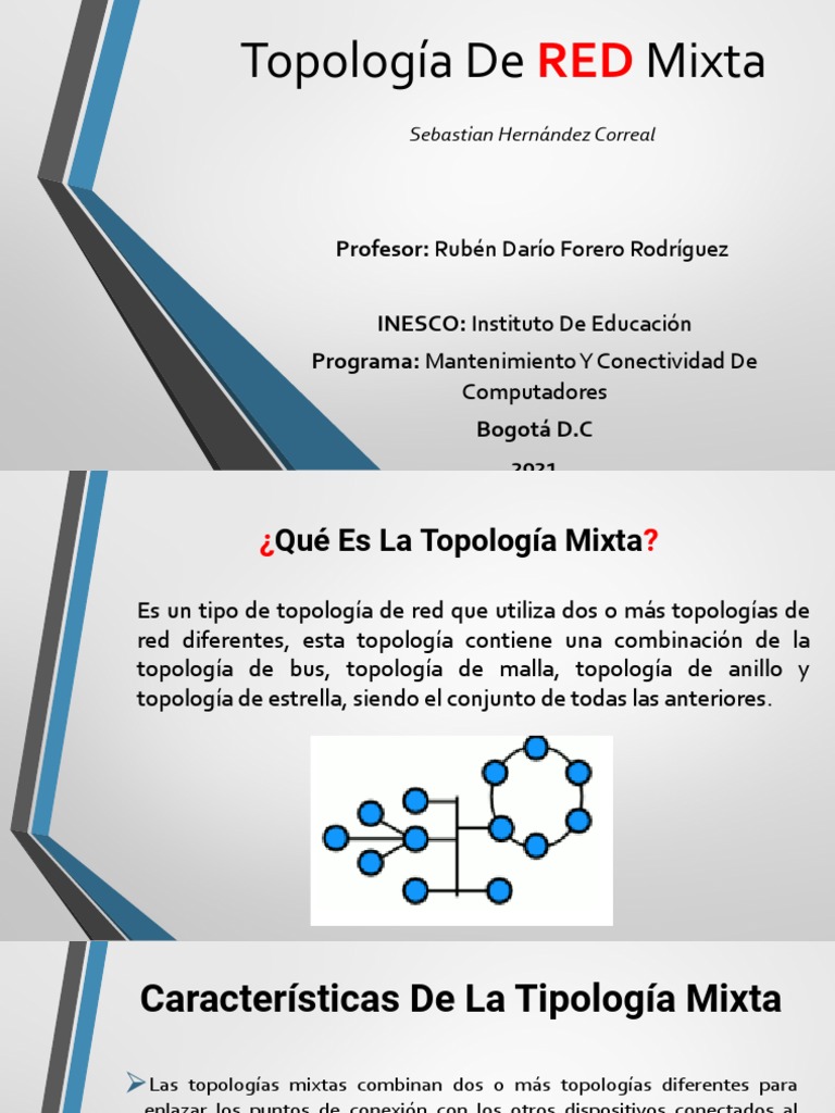 Exposicion-Topología de RED Mixta SEBAS | PDF | Topología de la red ...