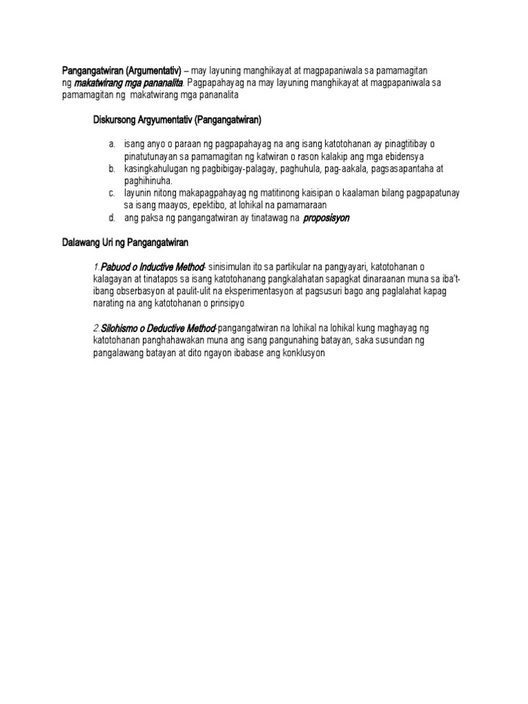 Pangangatwiran | PDF