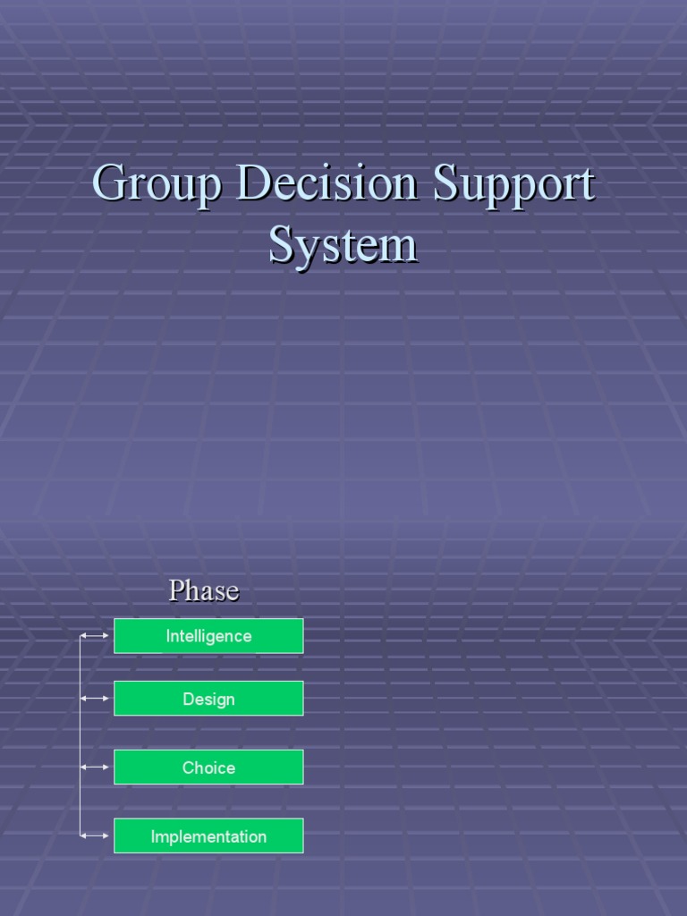Group Decision Support System | PDF | Decision Support System ...