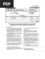 Bus Ticket Format in Excel | PDF | Finance & Money Management | Business