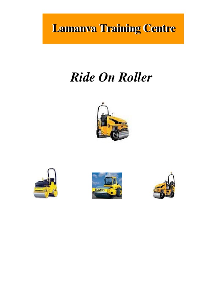 Ride On Roller Manual | PDF | Occupational Safety And Health | Risk