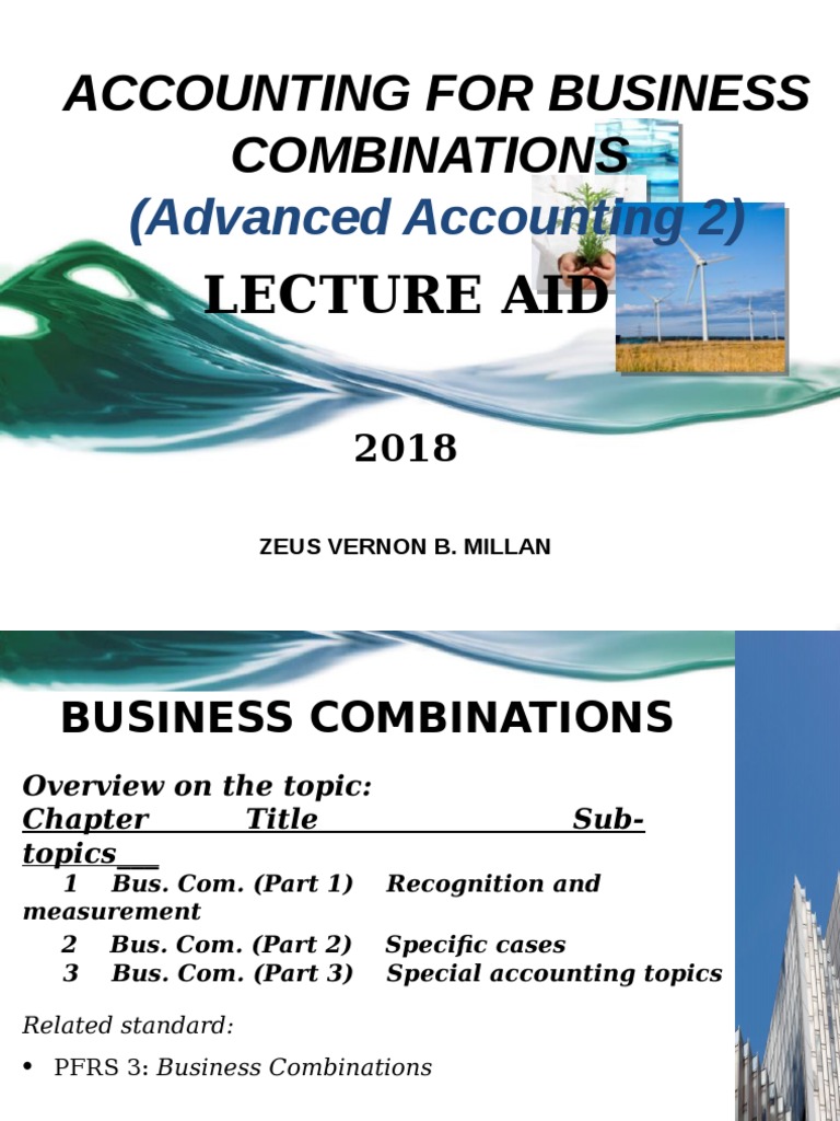 Accounting For Business Combinations | PDF | Goodwill (Accounting ...