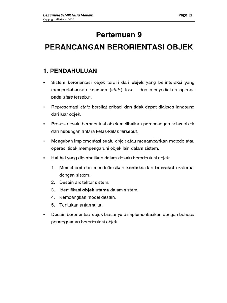 Pertemuan 9 RPL | PDF