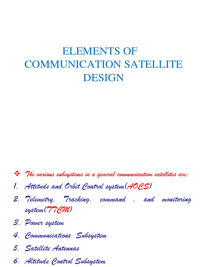 Unit - 2 Satcomm | PDF | Attitude Control | Communications Satellite