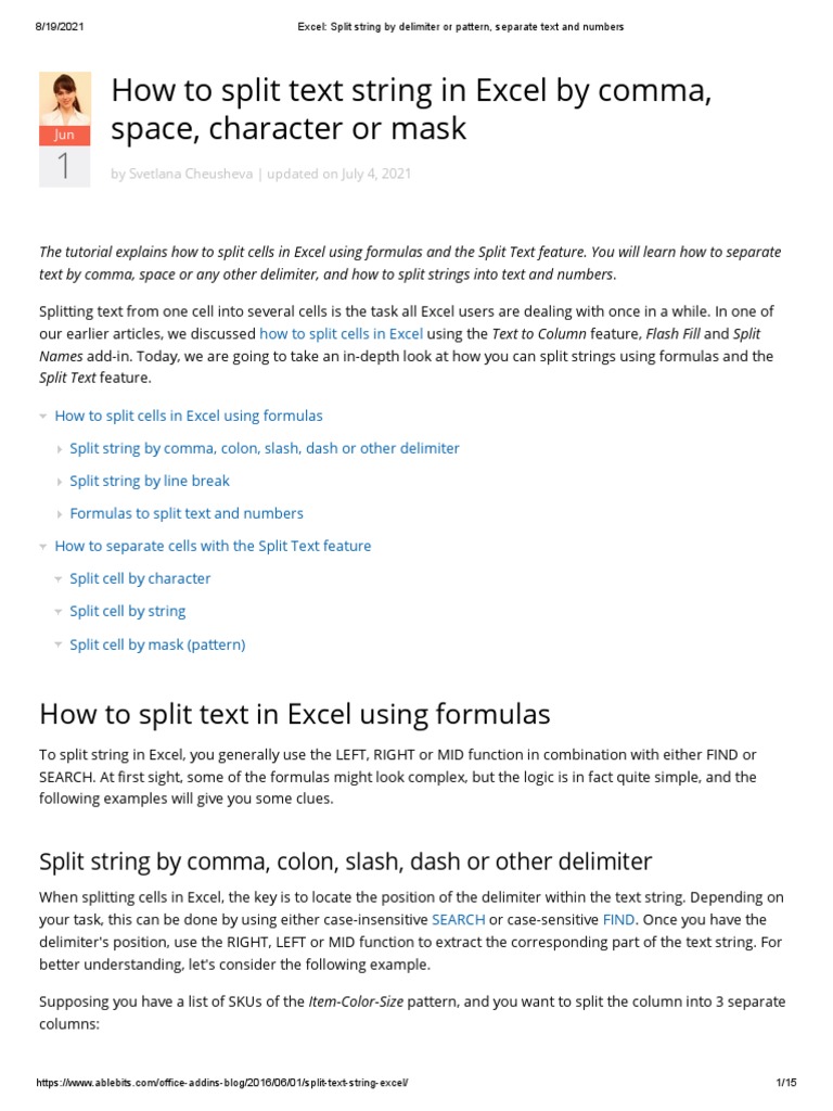 Excel Split String By Delimiter Or Pattern Separate Text And Numbers 3462