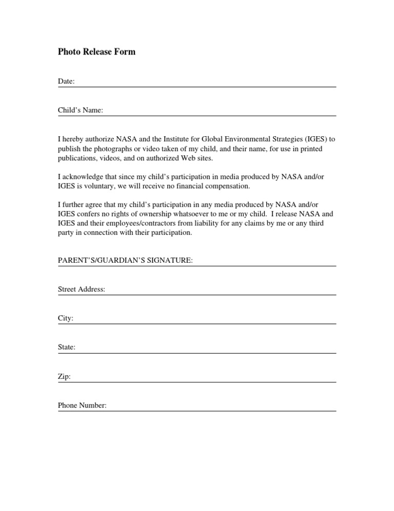 Release Form | PDF