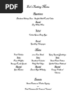 3 Course Dinner Menu | PDF