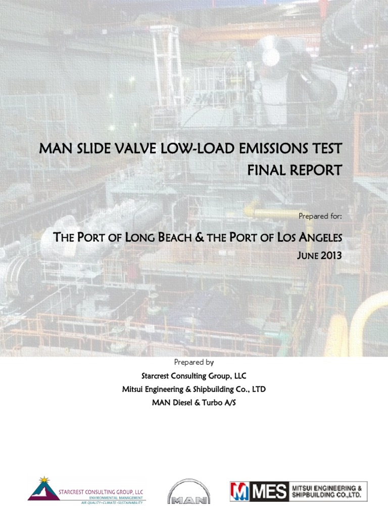 Man Slide Valve Low Load Emissions Test | PDF | Exhaust Gas | Diesel Engine