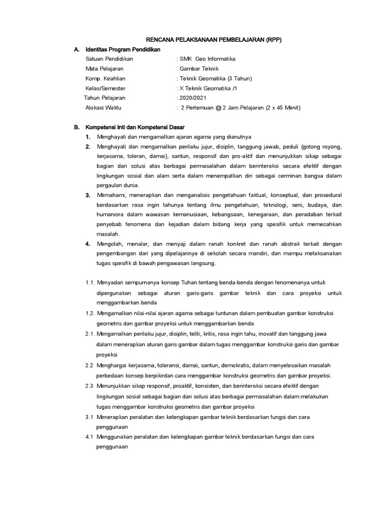 RPP GAMTEK PERTEMUAN 1&2 Revisi | PDF