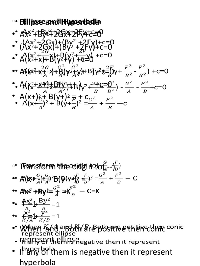 Lecture 19 General Equation of 2nd Degree 2 | PDF