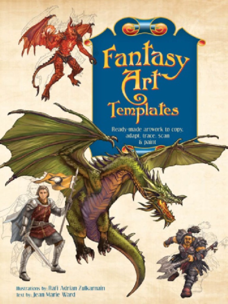 Fantasy Art Templates - Ready-Made Artwork To Copy, Adapt, Trace, Scan ...