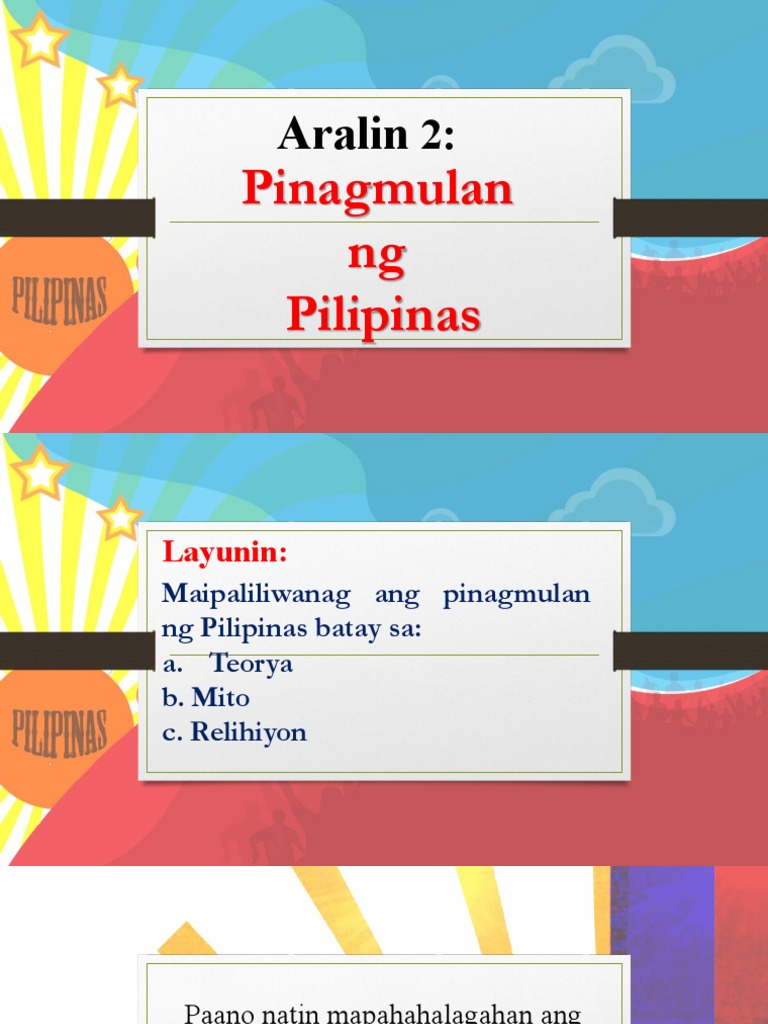 PDF - Aralin 2-AP5-Pinagmulan NG Pilipinas | PDF
