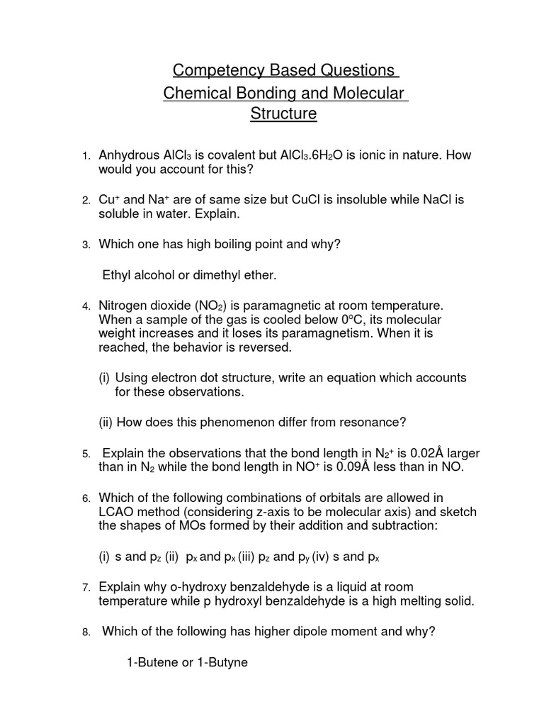 Competency Based Questions | PDF