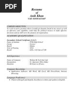 Resume of Taslima Khatun | PDF | Computing And Information Technology