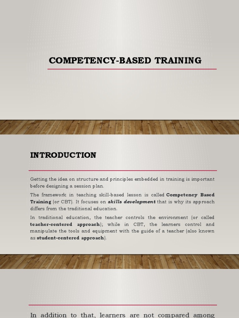 Competency-Based Training | PDF | Educational Technology | Competence ...