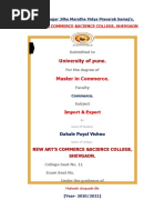 Import Export Documentation Procedure Project Report | PDF | Supply ...