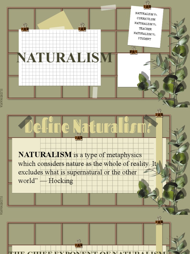Naturalism in Education: Principles & Methods | PDF | Naturalism ...