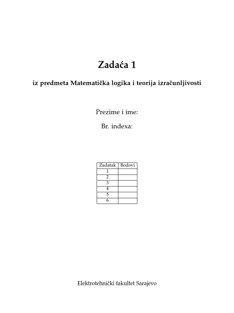 Zadaca 1 | PDF