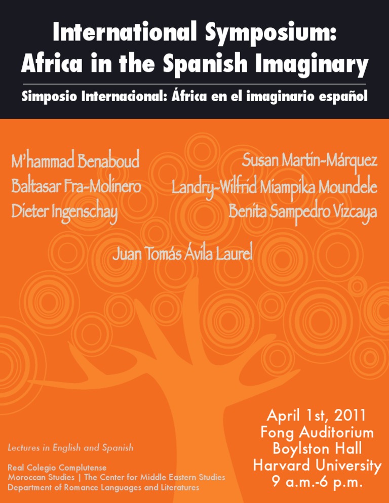 Africa in Spanish Imaginary Symposium | PDF | Foreign Language Studies