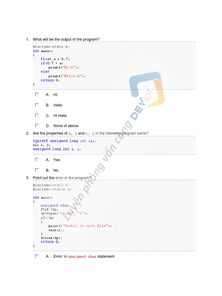 What Will Be The Output of The Program?: #Include | PDF | Programming Paradigms | Computer Science