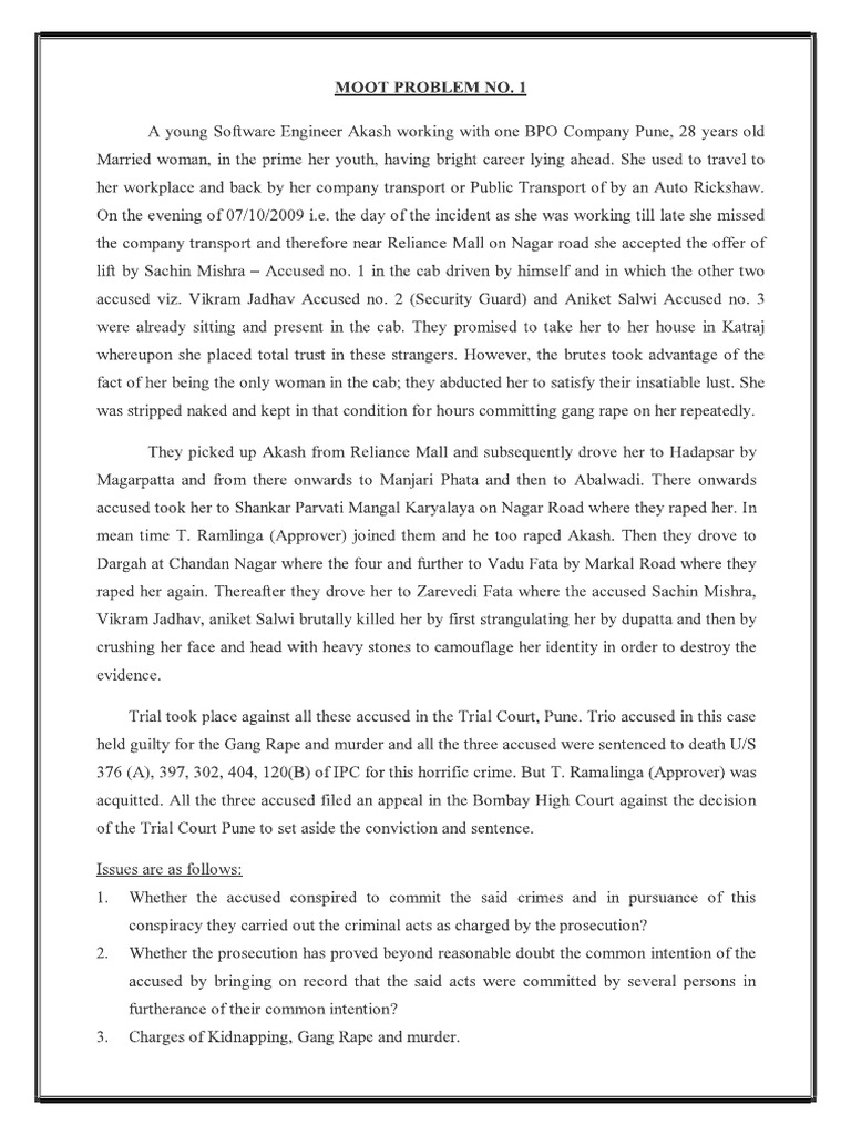 Moot Problems Assessment III | PDF