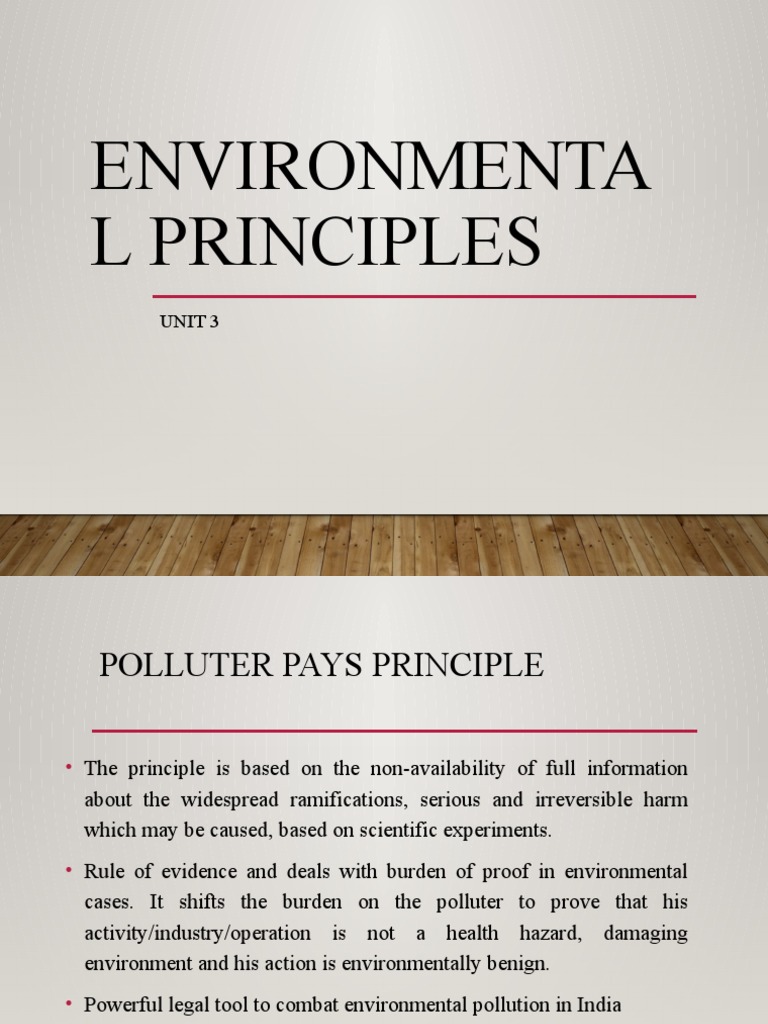 Environmenta L Principles: Unit 3 | PDF | Natural Environment
