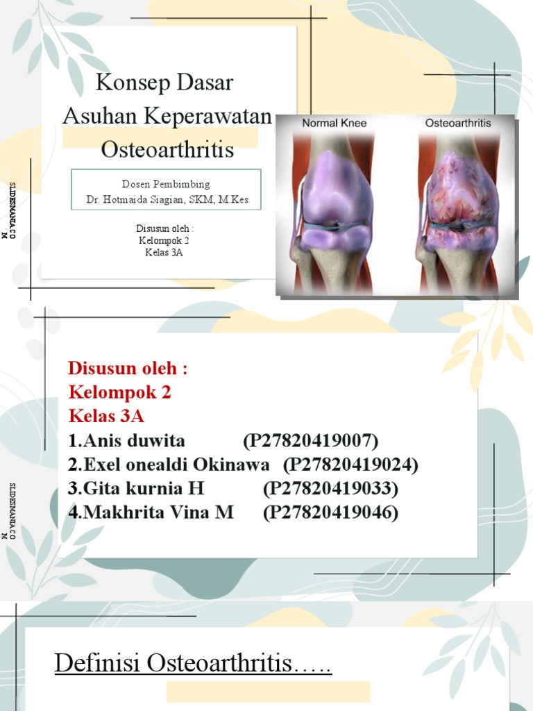Kelompok 2 - 3a - PPT Konsep Askep Osteoarthritis | PDF