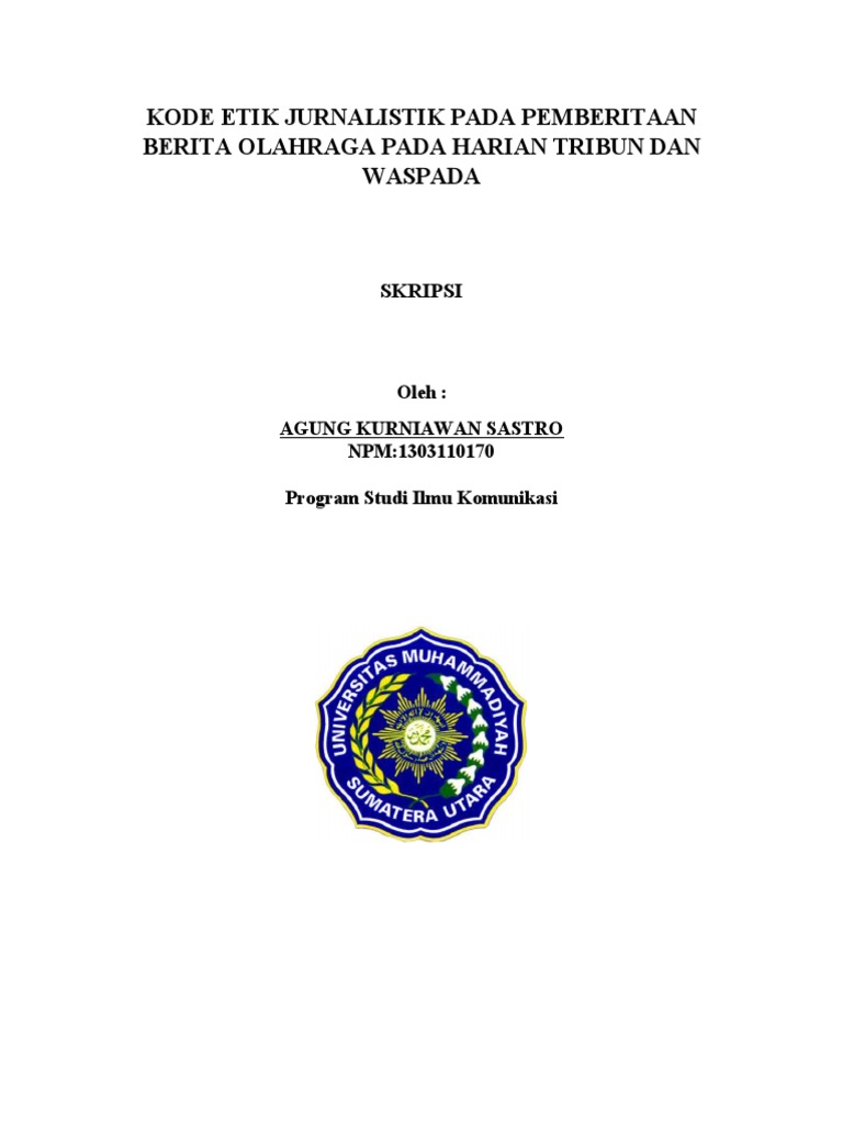 Cover Skripsi | PDF