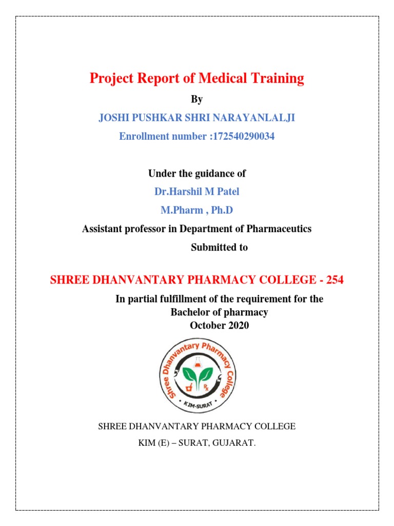 Pharmacy Practice Sample Report | PDF | Pharmacy | Generic Drug