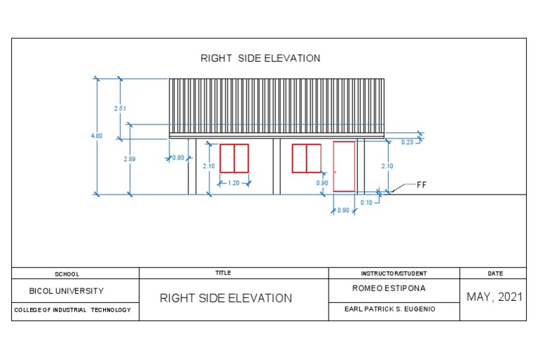 Right Side Elevation MAY, 2021 | PDF