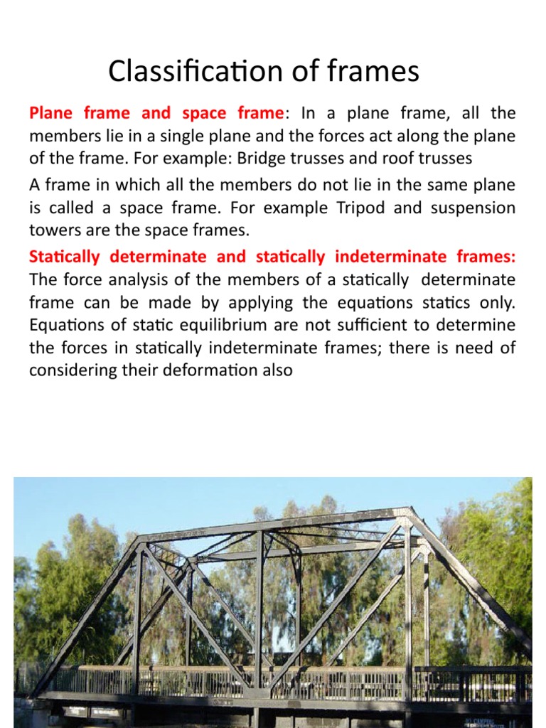 Classification of Frames | PDF | Truss | Force
