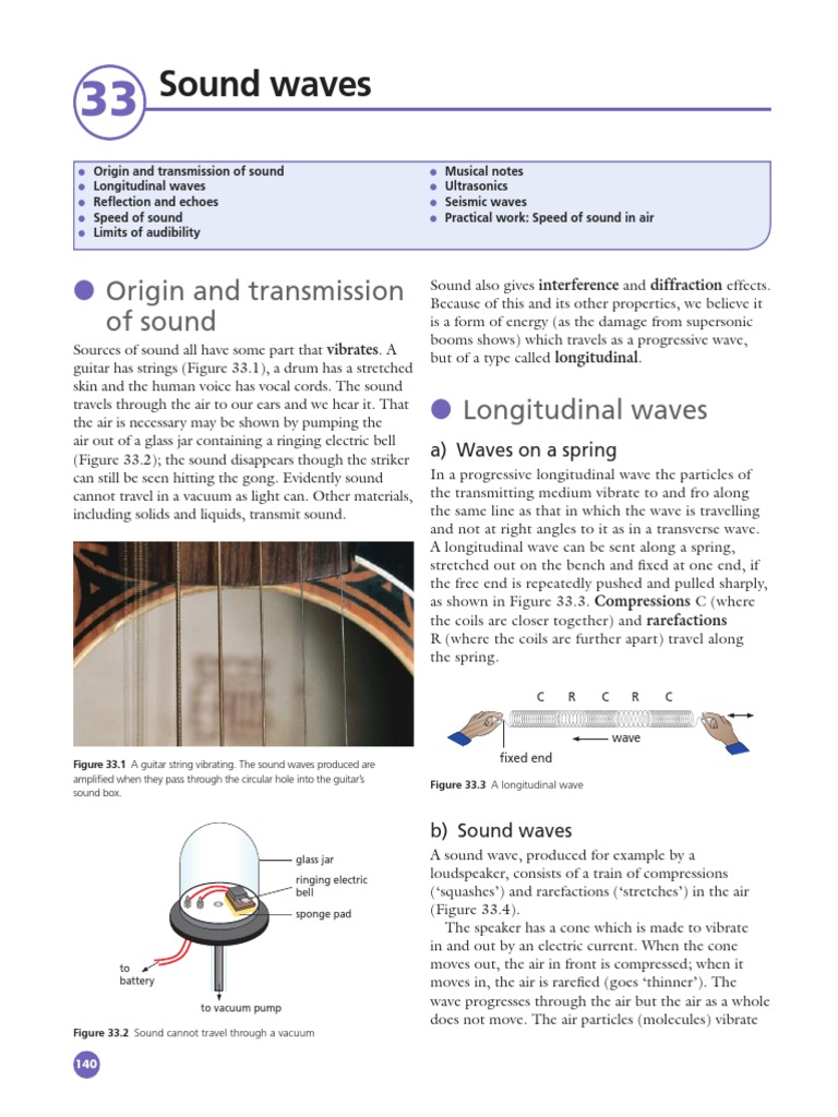 Ch33 Sound Wave | PDF | Sound | Ultrasound