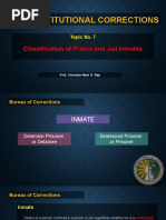 BuCor Inmate Security Classifications | PDF | Prison | Sentence (Law)