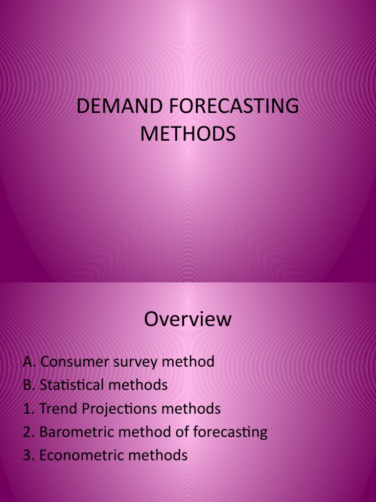 Demand Forecasting Methods | PDF | Regression Analysis | Dependent And Independent Variables