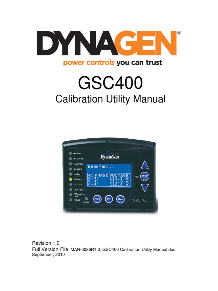 GSC400 Calibration Utility Guide | PDF | Calibration | Alternating Current