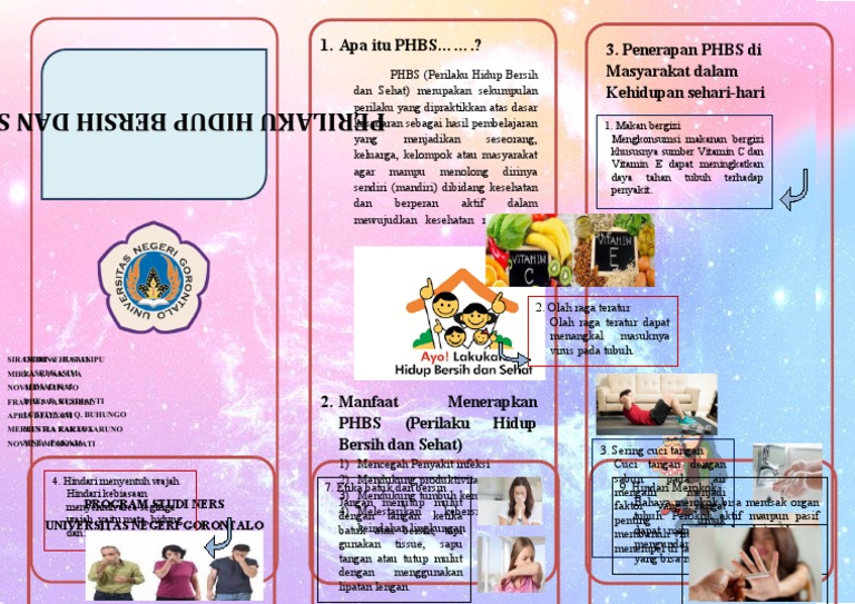 Leaflet PHBS untuk Lansia Sehat | PDF | Kesehatan Holistik