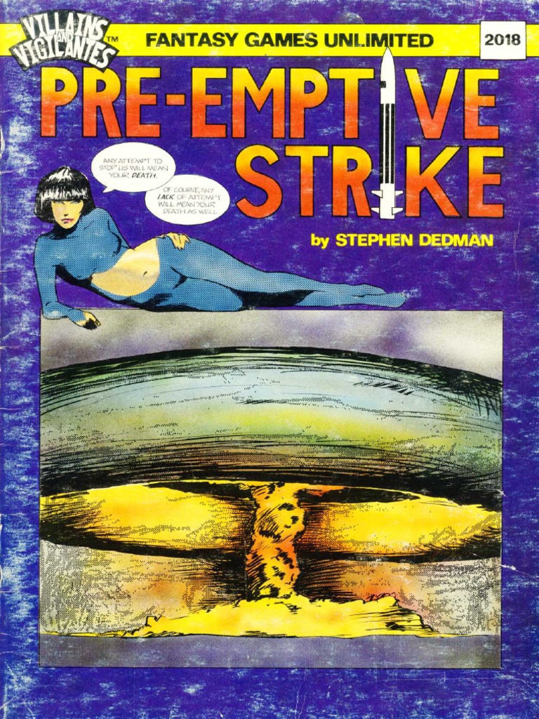 Villains & Vigilantes Pre-Emptive Strike | PDF