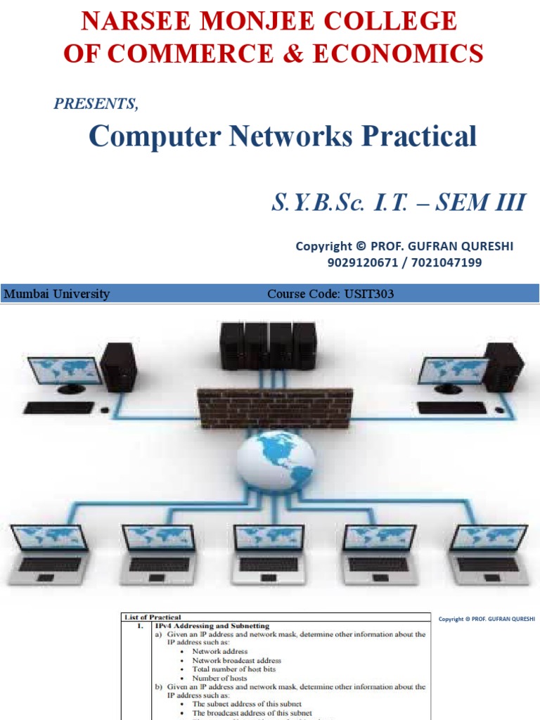 Computer Networks Practical: S.Y.B.Sc. I.T. - SEM III | Download Free PDF | Ip Address ...