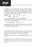 Atomic Structure Formula Sheet | PDF