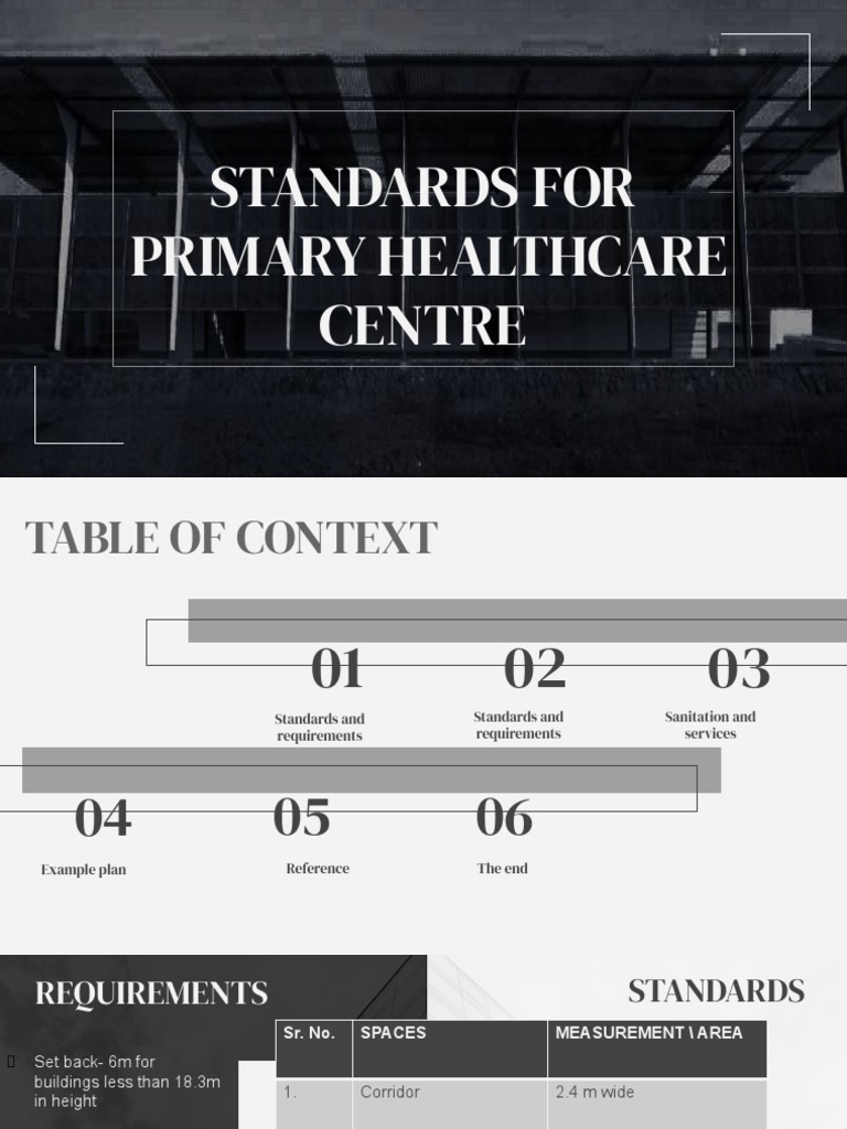 Primary Healthcare Centre Standards | PDF | Health Sciences | Health Care
