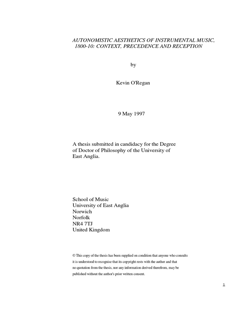 Autonomistic Aesthetics of Instrumental | PDF | Autonomy | Aesthetics