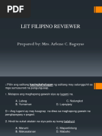 FILIPINO Test Paper | PDF