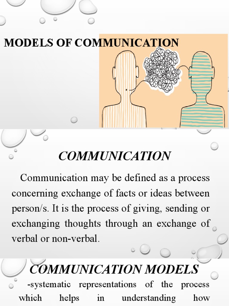 Models of Communication | PDF | Communication | Cognitive Science