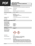 SDS Wash & Walk EcoLab | PDF | Toxicity | Personal Protective Equipment