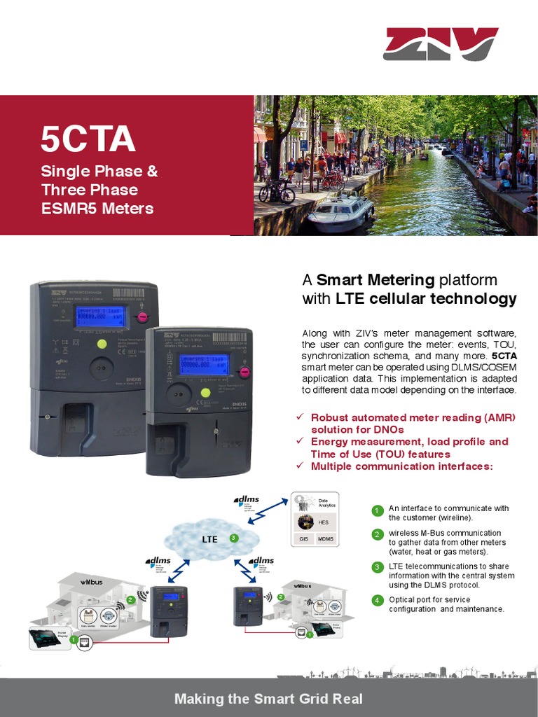 Single Phase & Three Phase ESMR5 Meters: A Smart Metering Platform With ...